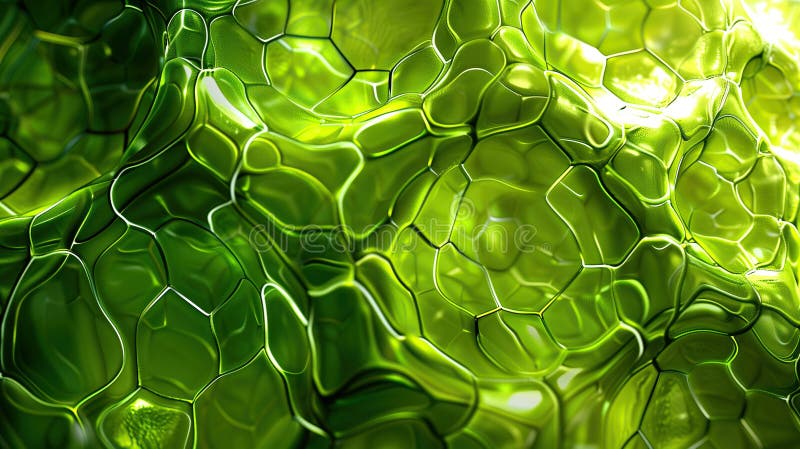 Green Plant Cells Abstract Science Background Stock Image - Image of ...