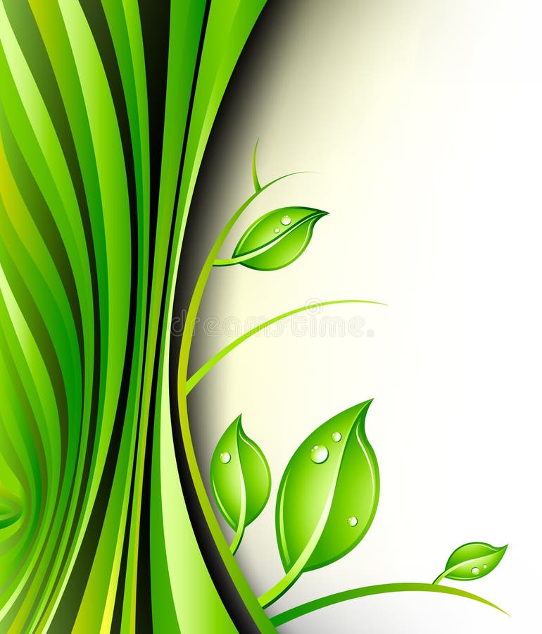 Green plant design stock vector. Illustration of curled - 11165460