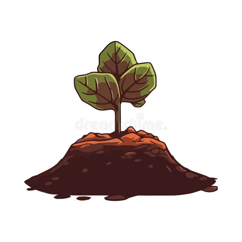 Green Plant Growth Symbolizes Nature Organic Development Stock Vector ...