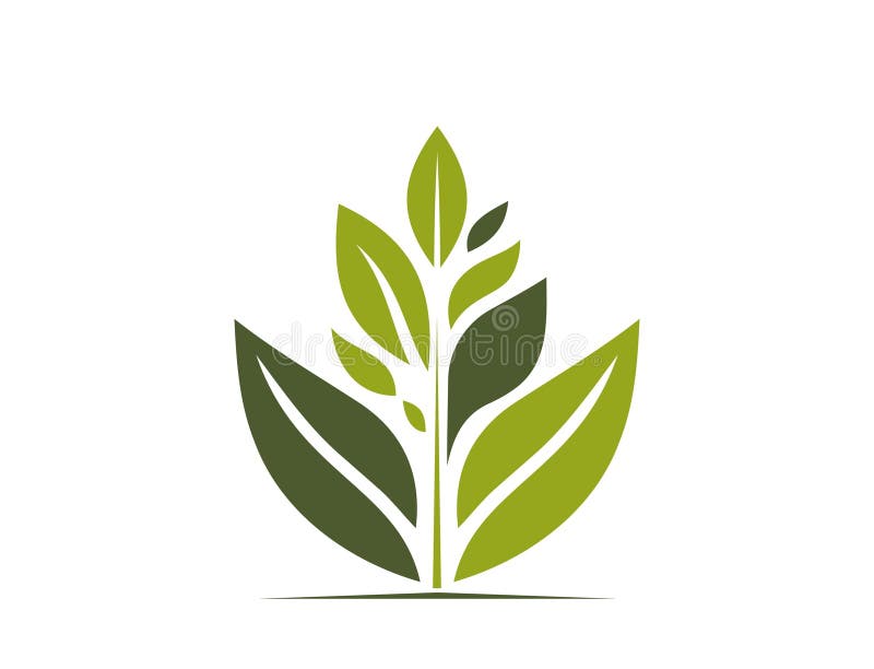 Green Plant Icon. Eco, Sprout, Spring and Nature Symbol. Vector Image ...