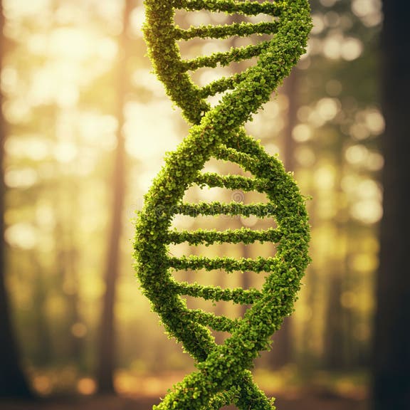 Green Plant Material Forms a DNA Double Helix Structure in a Forest ...