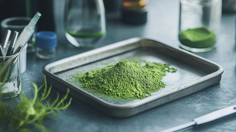 Green Plant Powder Displayed Lab Tray Tools Stock Photos - Free ...