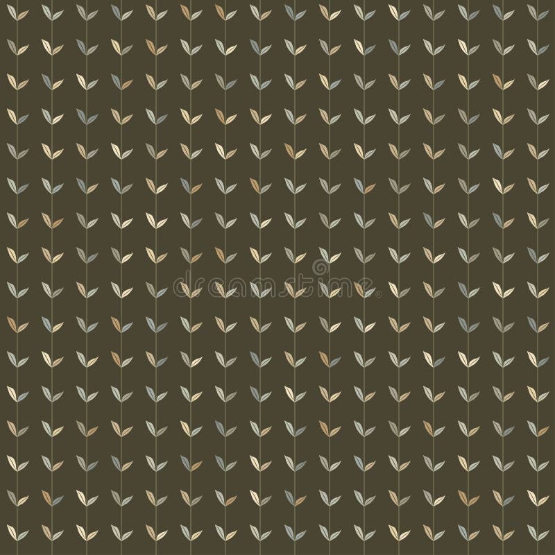 The Green Plants Patterns, Seamless Pattern Stock Vector - Illustration ...