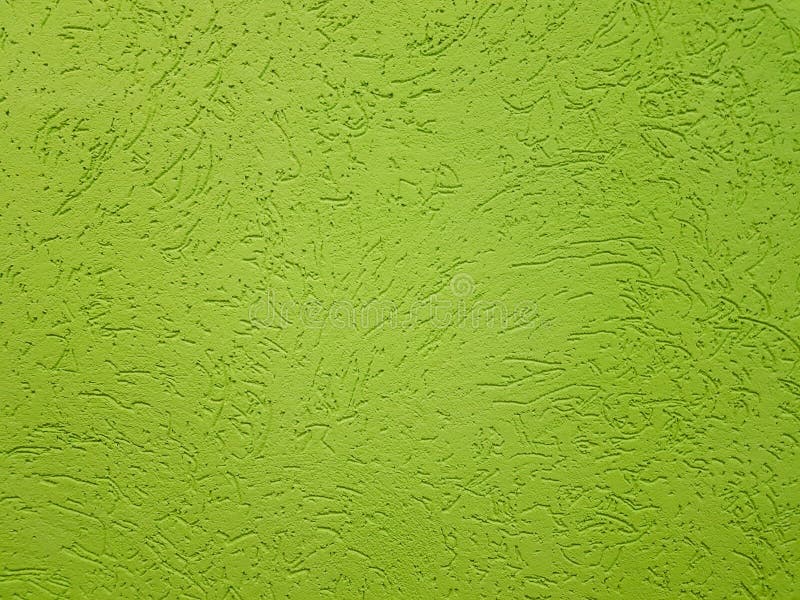 Green Plaster with a Pattern on the Wall Stock Image - Image of texture ...