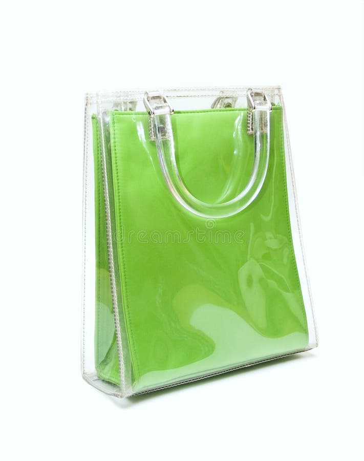Green plastic bag. stock photo. Image of contemporary - 13510740