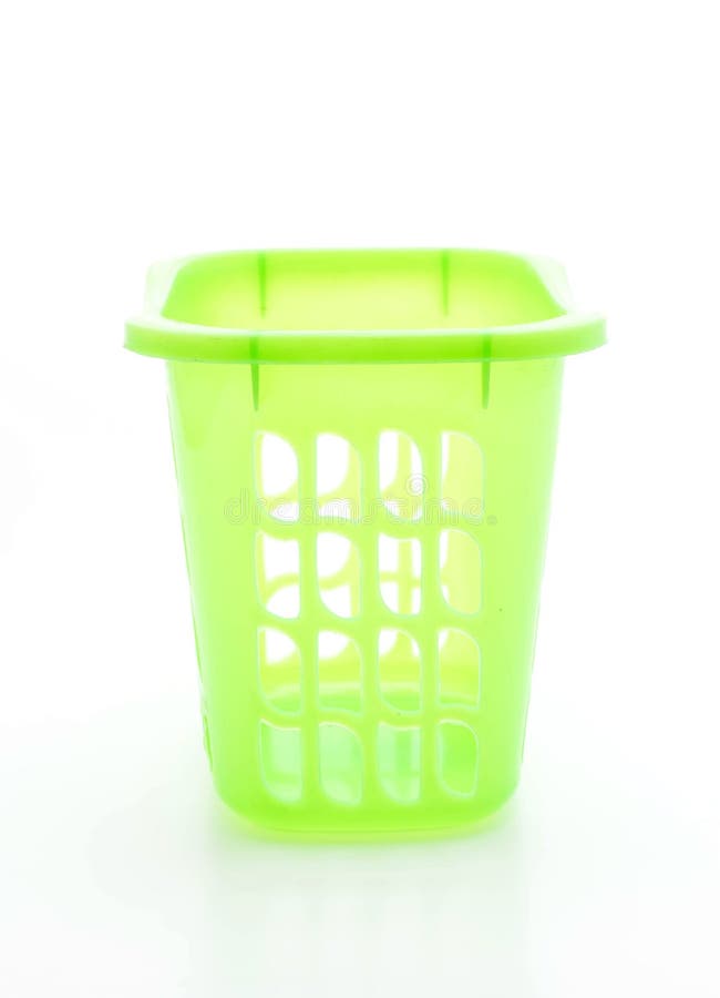 Green plastic basket stock image. Image of isolated - 103910335