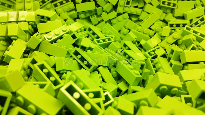 Green plastic blocks stock image. Image of green, constructor - 70429553