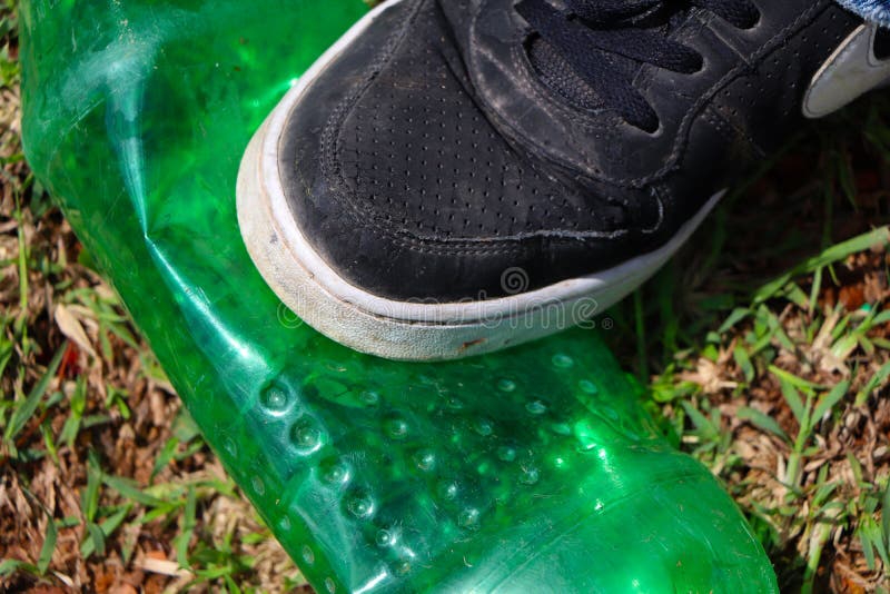 Green Plastic Bottle Crushed. Stock Photo - Image of tree, pine: 160016320 Green Plastic Bottle Crushed. Stock Photo - Image of tree, pine: 160016320