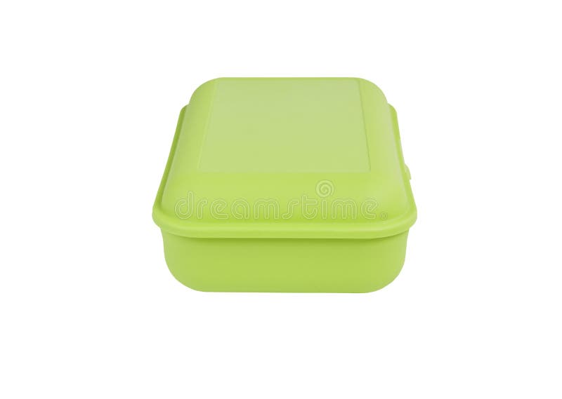 Green Plastic Box Package Isolated on White Background Use for M Stock ...