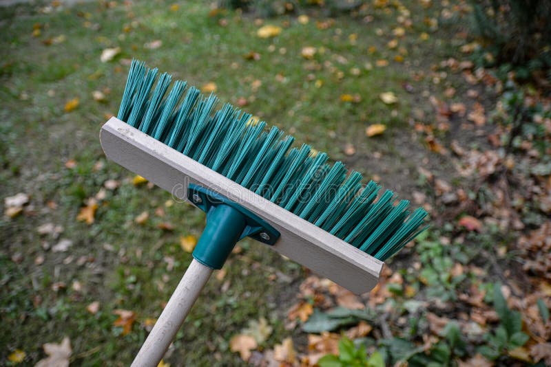 Green plastic broom stock photo. Image of indoor, hygiene - 259855790