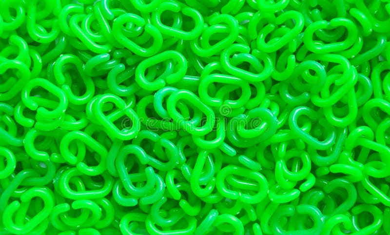 Green plastic chain stock image. Image of style, learning - 44642989