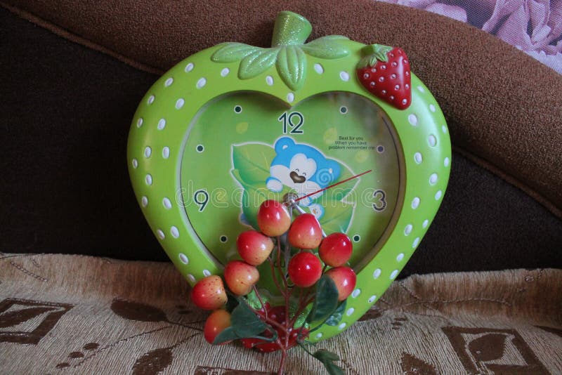 Green clock stock image. Image of meditation, dial, beautiful - 133353215