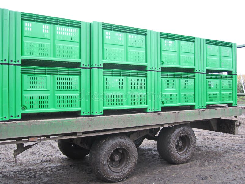 Green plastic containers stock photo. Image of storage - 259074232
