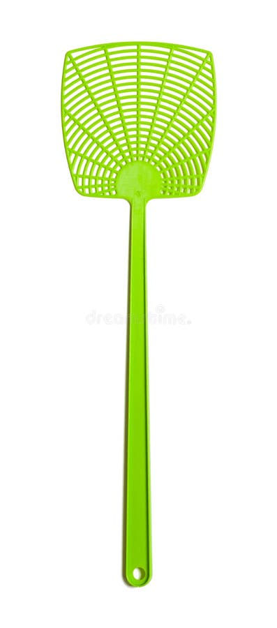 Green Plastic Fly Swater stock photo. Image of grid - 249968050