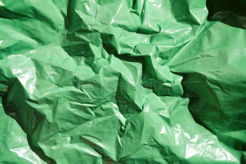 Green Plastic Garbage Bag Texture Background. Waste Recycling Concept ...
