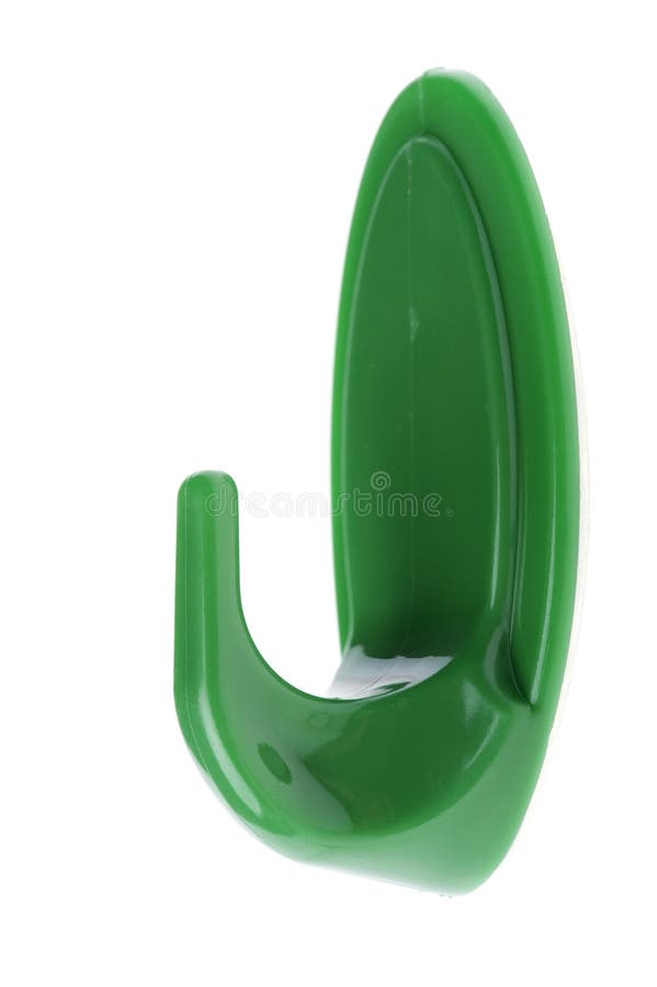 Green plastic hook stock photo. Image of empty, object - 14371584