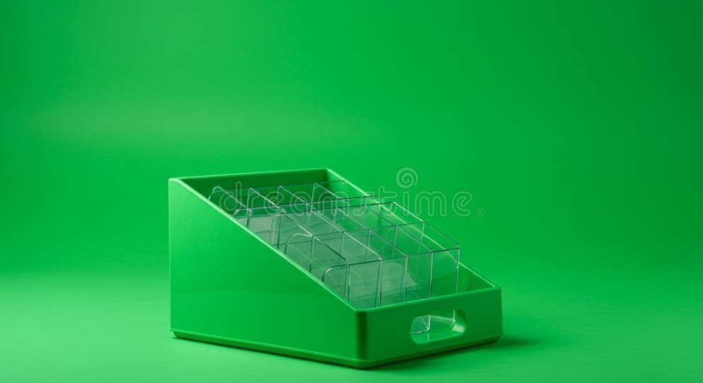 Green Plastic Organizer with Multiple Compartments, Designed for ...
