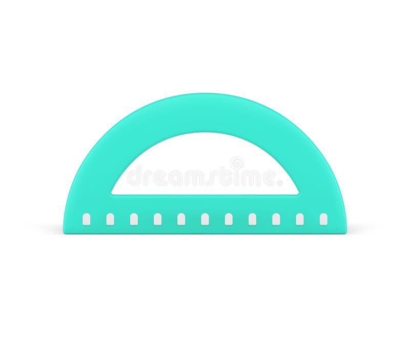 Green Plastic Protractor Angle Degree Measurement Geometric Instrument ...