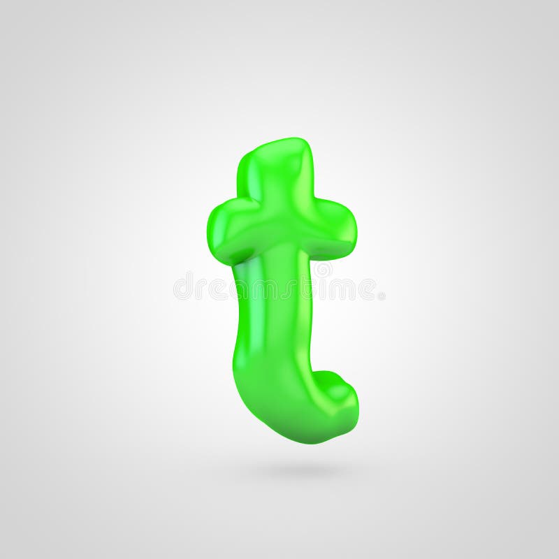 Green Plasticine Letter O Lowercase Isolated On White Background. Stock ...