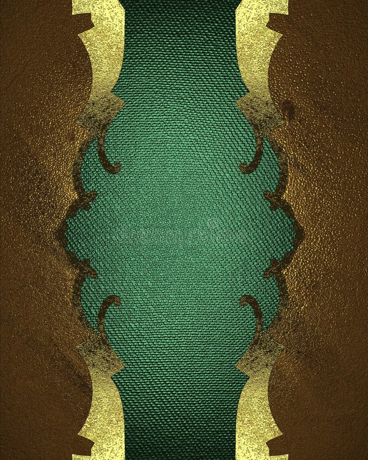 Green Plate with Patterns. Template for Design. Copy Space for Ad ...