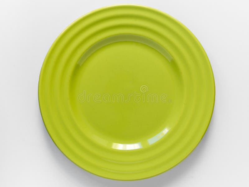 Green plate stock image. Image of white, isolated, dish - 43148651