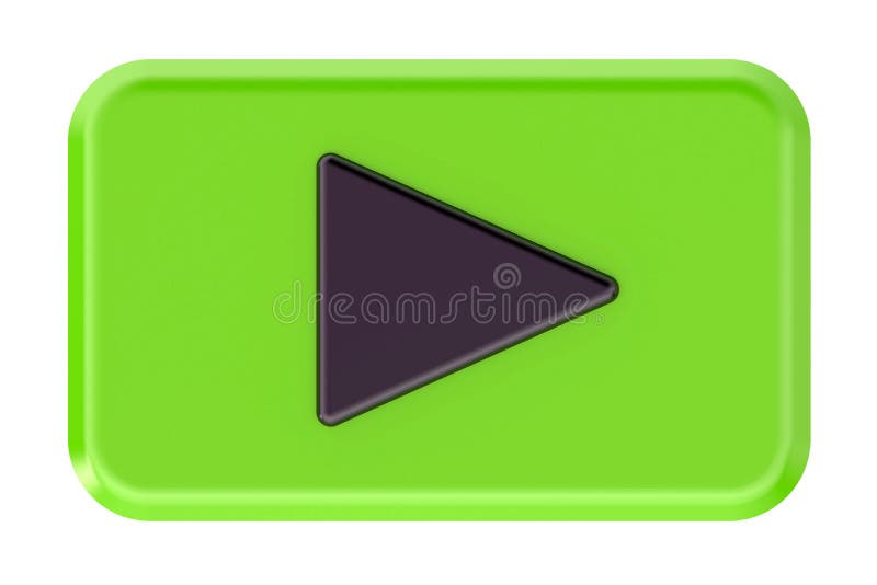 Green play icon stock illustration. Illustration of beginning - 58348837