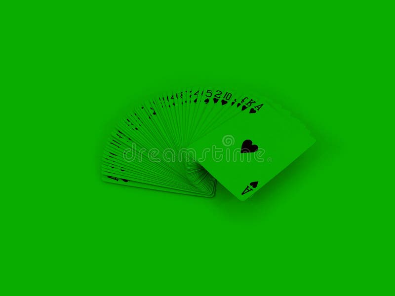 Green playing cards stock photo. Image of club, green - 3748394