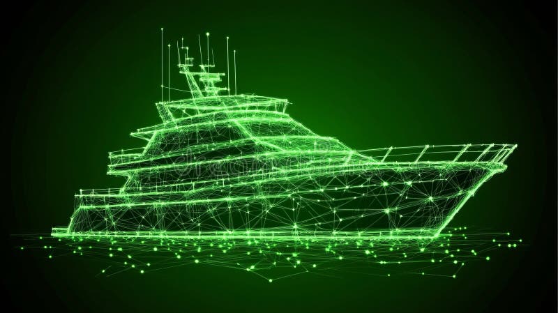 Green Plexus Yacht Luxury Vessel Visualization, Maritime Technology ...