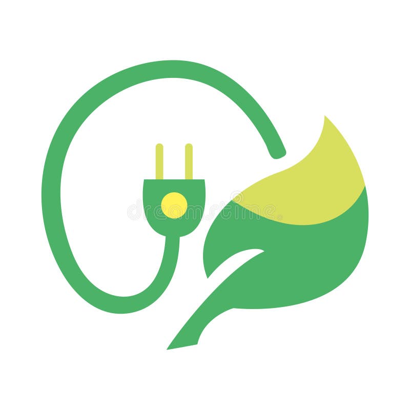 Green Plug Bio Renewable Energy Stock Illustration - Illustration of ...