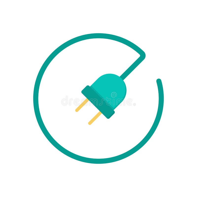Green Plug Icon. Idea of Electric Power, Connection Stock Vector ...