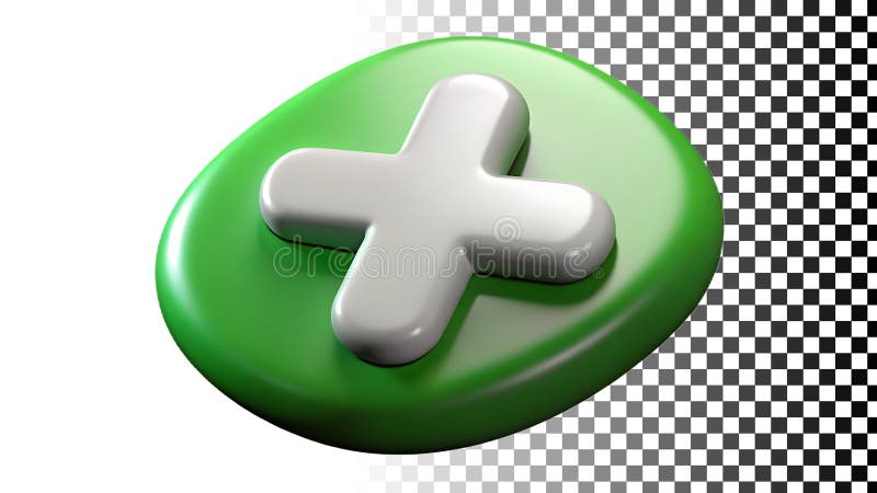 Green Plus Sign in Circle, Add Icon, Positive Symbol, Math Operation ...