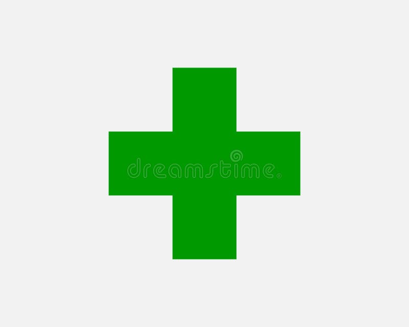 Green Plus Sign. Vector Icon Stock Vector - Illustration of isolated ...