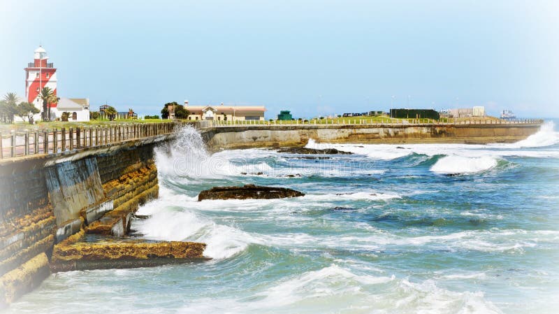 Green Point stock photo. Image of white, waves, town - 133866936