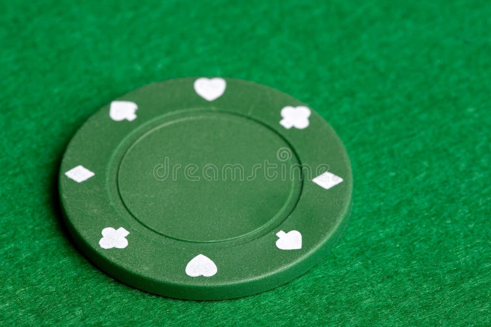 Green Poker Chip stock photo. Image of entertainment, money - 6952974
