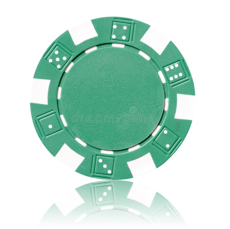 On a Green Poker Table are Cards, Chips and the Inscription Poker on ...