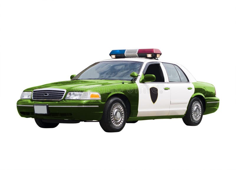 Green Police Car stock image. Image of officer, environment - 6024225