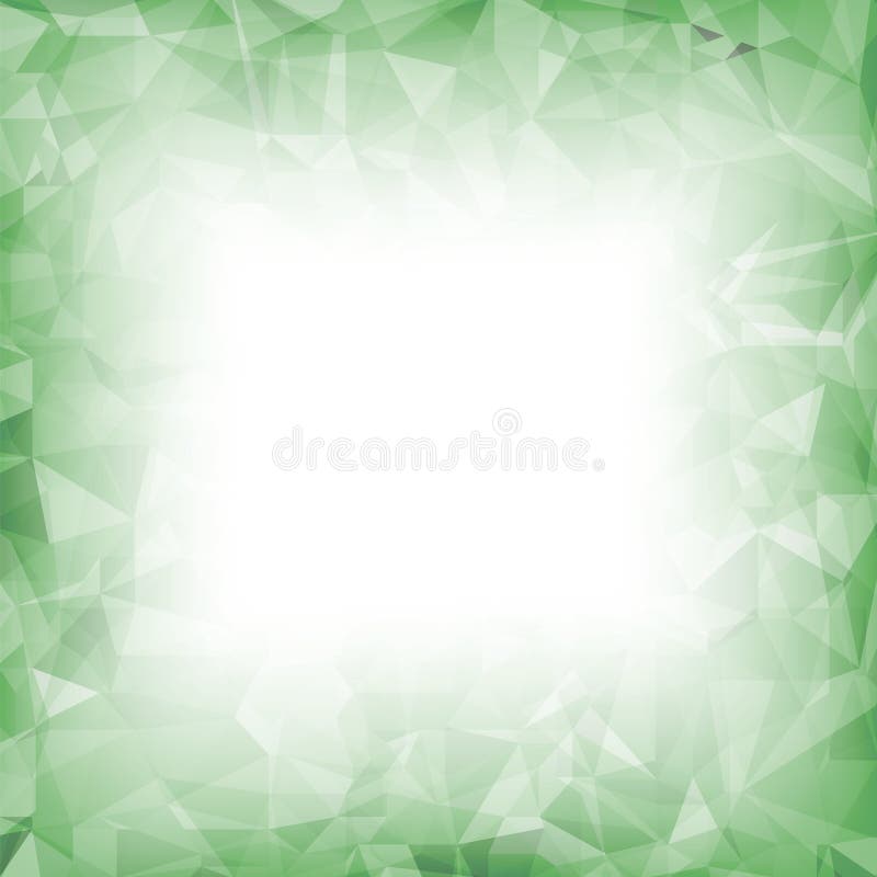 Green Polygonal Background. Stock Vector - Illustration of crystal ...