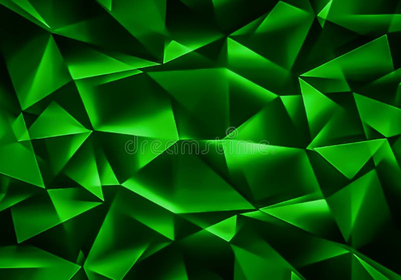 Green polygonal pattern. stock illustration. Illustration of shape ...