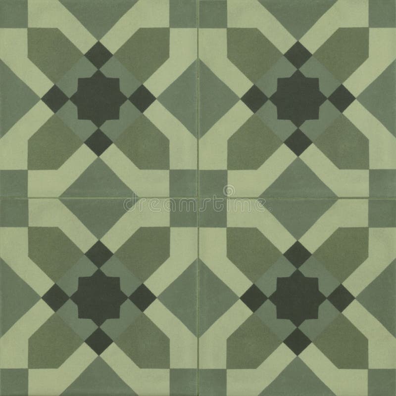 Green Porcelain Tile Texture with Traditional Pattern for Bath and ...