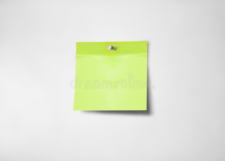 Green post-it note stock photo. Image of refrigerator - 19890110