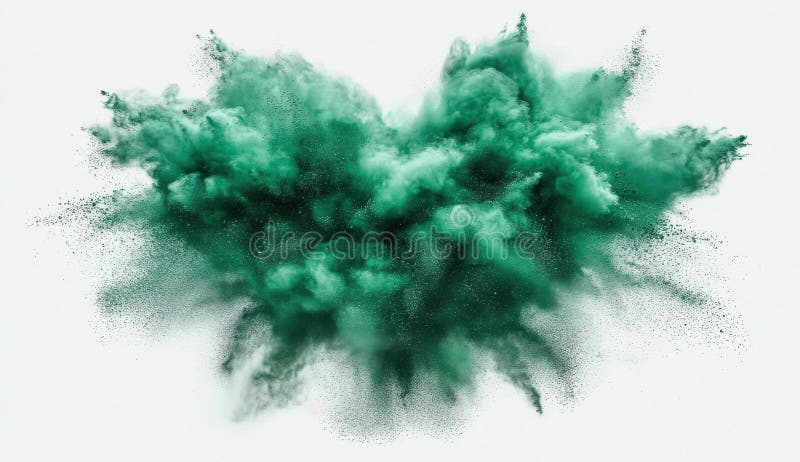 Green Powder Explosion Abstract Background Stock Illustration ...