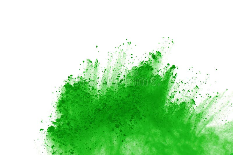 Abstract of Red Powder Explosion on White Background. Red Powder ...