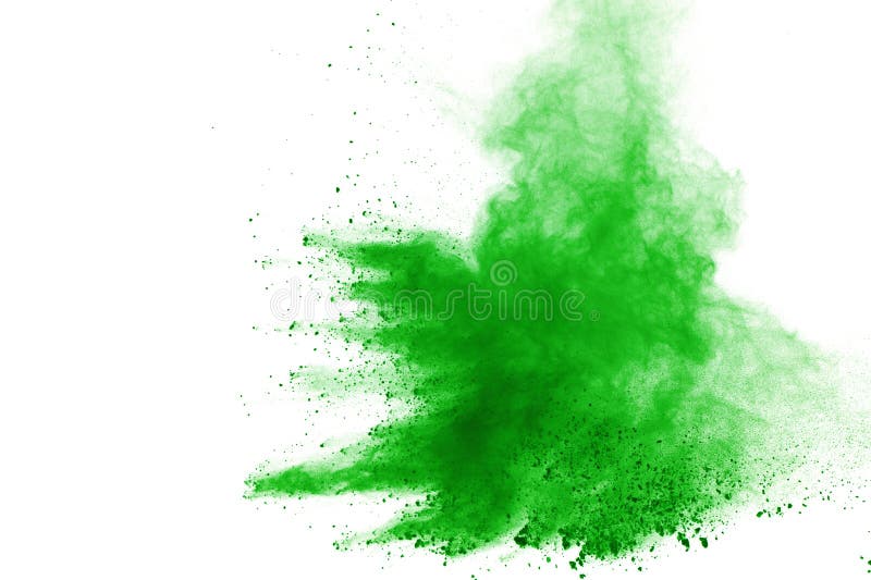 Purple Powder Explosion on White Background. Violet Cloud Splatted ...