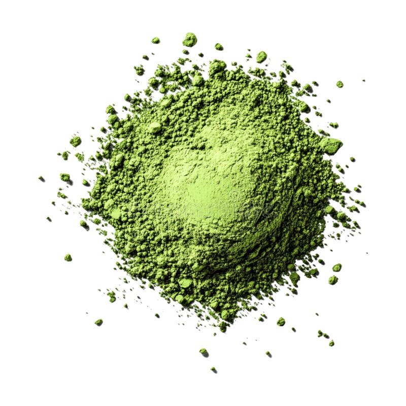 Green Powder on Transparent Background - Ai Generated Stock ...