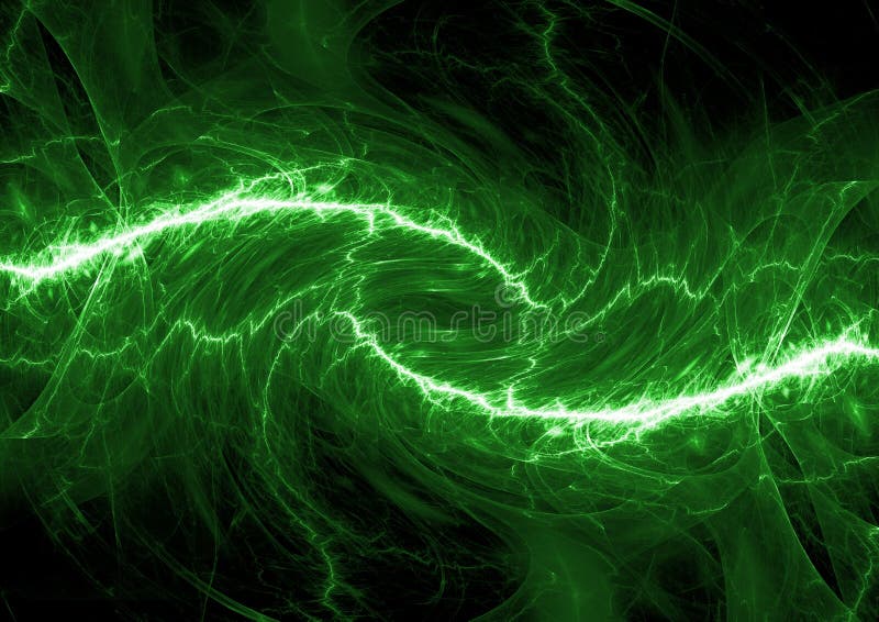 Green power, abstract stock illustration. Illustration of energy ...