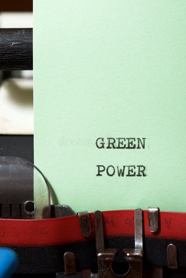 Green power concept stock image. Image of green, message - 234083545