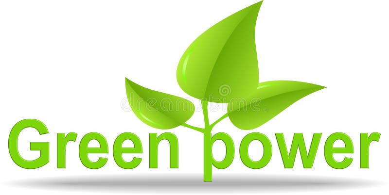 Green Power Generation. Wind Turbine, Solar Panel, Battery, Fusion ...