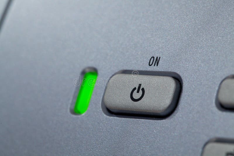 Power button stock photo. Image of equipment, illuminated - 11504106