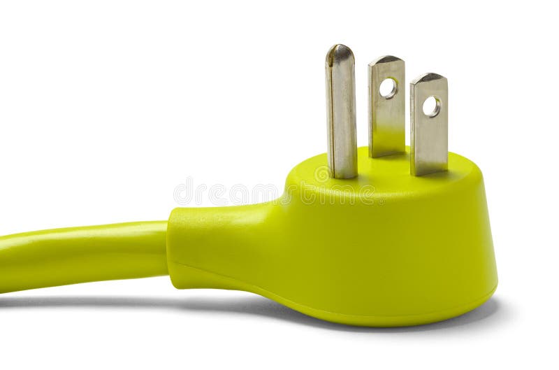 Green Power Plug stock photo. Image of generation, alternating - 63174484