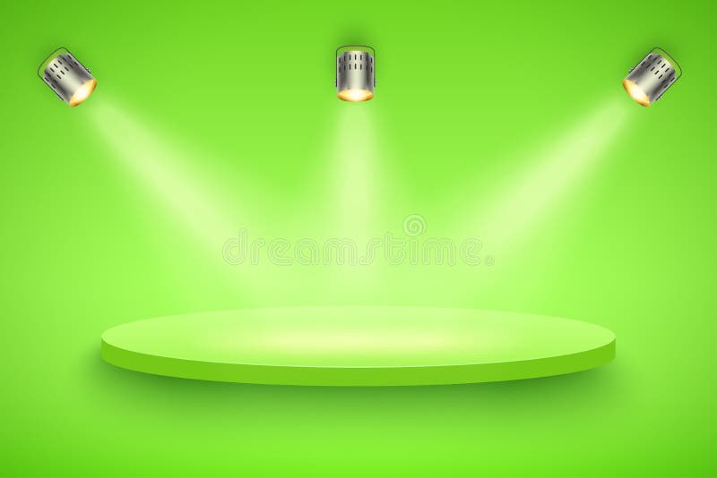 Green Presentation Platform Stock Vector - Illustration of contest ...